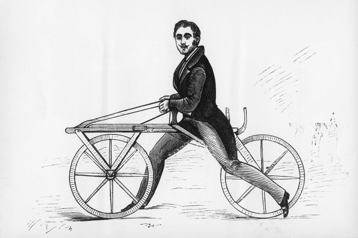Telisik Sepeda Pertama di Dunia Karya Karl von Drais Tahun 1817 ...