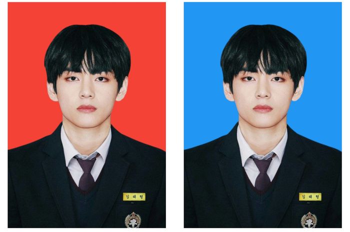 Cara Edit Foto Background Merah dan Biru Untuk KTP, Gak Perlu Kain Loh ...