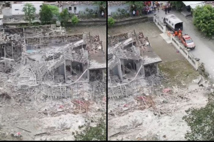 DAHSYAT, Efek Ledakan Petasan di Blitar yang Tewaskan 4 Orang, Potongan ... DAHSYAT, Efek Ledakan Petasan di Blitar yang Tewaskan 4 Orang, Potongan ...