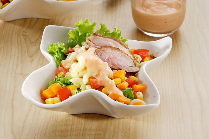 Resep Salad Ayam Makaroni, Menu Sarapan Enak, Praktis Dan Mengenyangkan ...