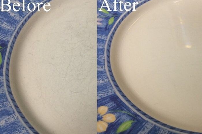 Tak Harus Beli Baru, Piring Makan yang Banyak Goresan dan Kusam Bisa ...