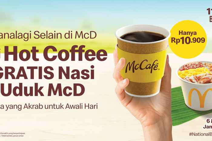 National Breakfast Day, McDonald's Indonesia Bagi Nasi Uduk Gratis! - CewekBanget