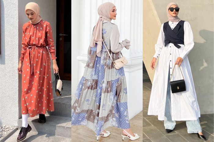 Pilihan Outfit Bukber Pakai Dress Hijab dari Selebgram Rania Sukandari ...