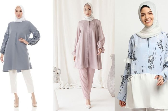 Diskon Baju Lebaran Rp60 Ribuan, Tunik Remaja Kekinian Nuansa Pastel ...