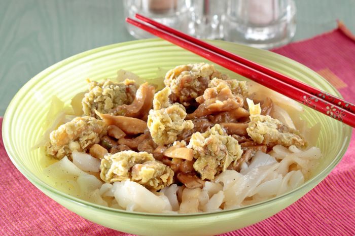 Resep Kwetiau Jamur Ayam Pop Corn, Menu Sarapan Simple yang Sangat ...