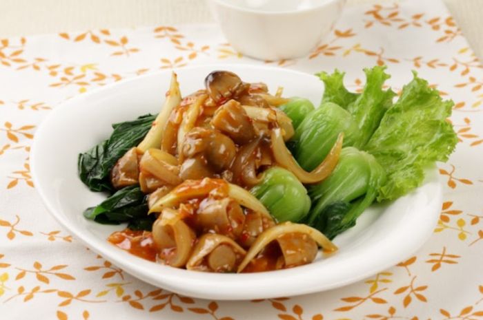 Menu Sahur : Resep Pokcoy Saus Jamur Pedas Ini Bisa Bikin Nafsu Makan ...