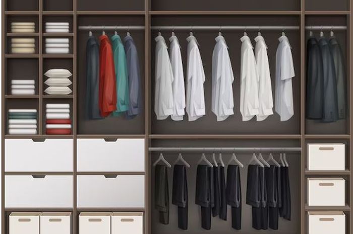 Mudah Dilakukan, Ini Tips Menata Lemari Pakaian agar Tampak Rapi - Kids