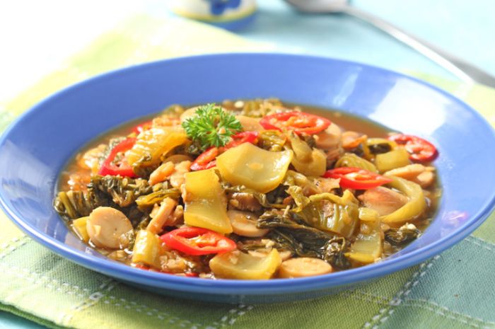 Resep Sawi Asin Tumis Sosis, Menu Simple yang Tak Boleh Diremehkan Soal ...
