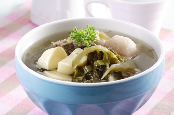 Resep Sup Sawi Asin Tahu, Menu Sehat yang Tak Perlu Repot Untuk ...