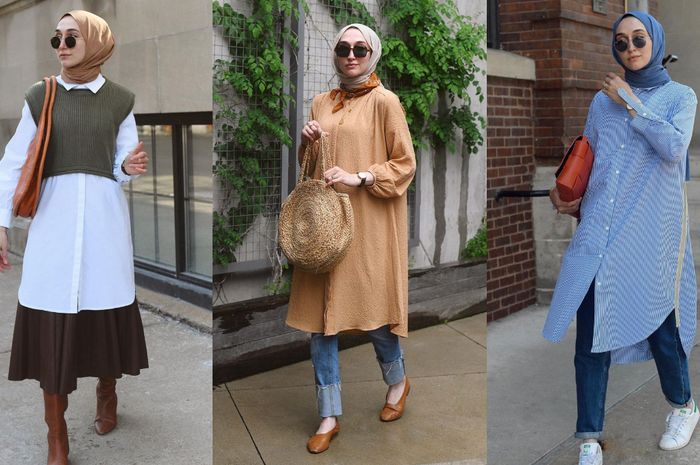 Ide OOTD Hijab Kemeja Tunik ala Selebgram Turki, Modis Menawan! - Stylo