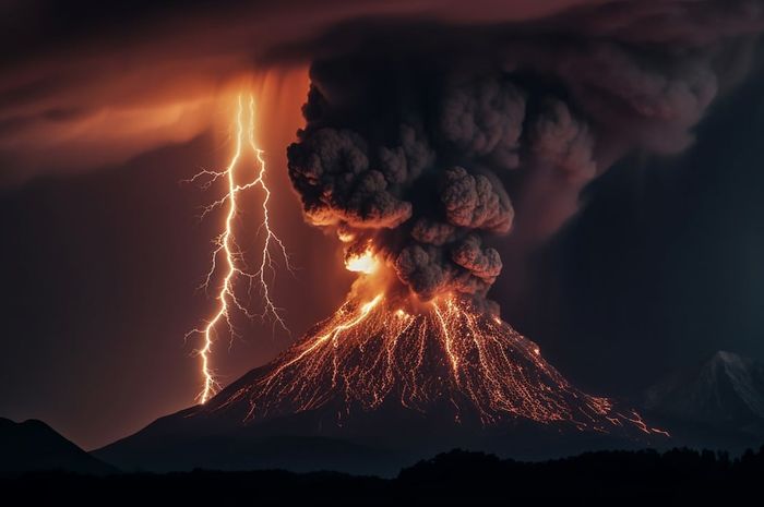 Muncul Kilatan Petir saat Gunung Api Meletus, Fenomena Alam Apa Itu? - Bobo