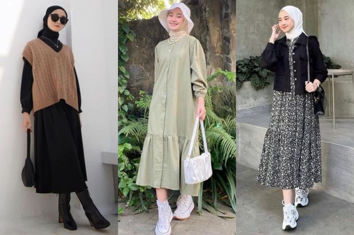 Inspirasi Outfit Midi Dress Hijab yang Bikin Tampilan Makin Modis - Stylo Inspirasi Outfit Midi Dress Hijab yang Bikin Tampilan Makin Modis - Stylo