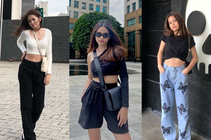 Sontek Inspirasi 6 Outfit Crop Top Jessica Shaina ala Remaja Kekinian ...