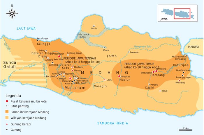 Letak Geografis Kerajaan Mataram Kuno, Ada Dua Gegara Letusan Merapi ...