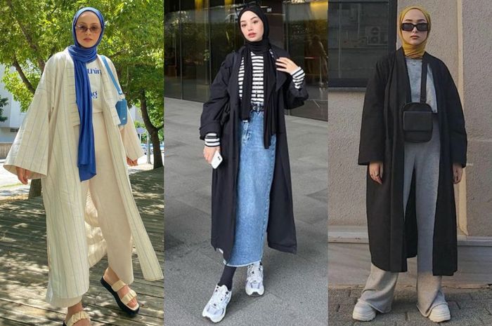 Pilihan Outfit Hijab Pakai Long Outer yang Modis untuk Sehari-hari - Stylo