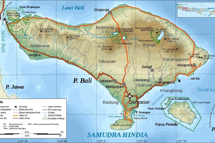 Bagaimana Bentang Alam Pulau Bali Secara Umum? Materi Kelas 5 SD - Bobo