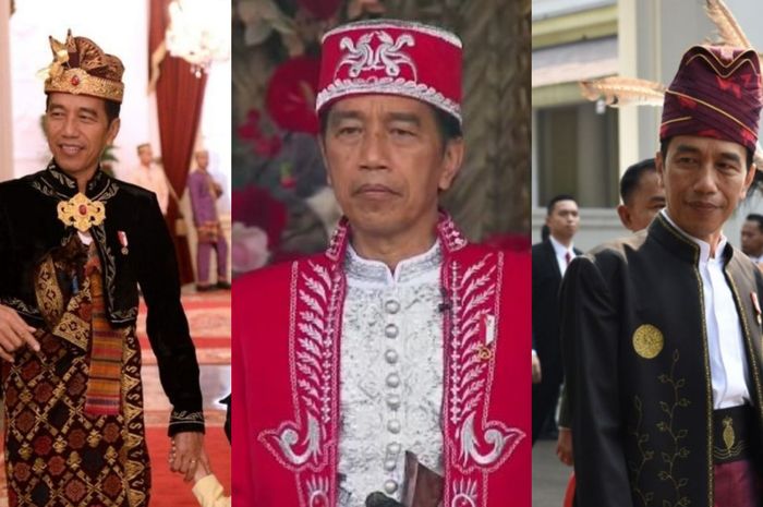 Penuh Makna dengan Pakaian Tradisional, Ini Gaya Presiden Jokowi Pakai Baju Adat di Upacara 17 ...