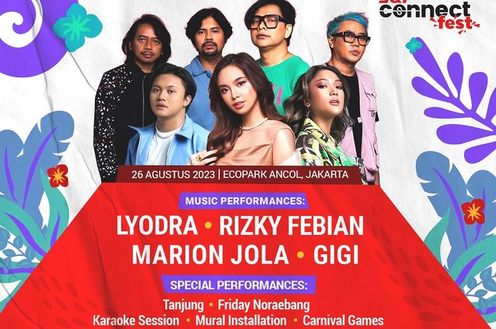 Rizky Febian, Lyodra hingga GIGI Meriahkan J&T Connect Fest