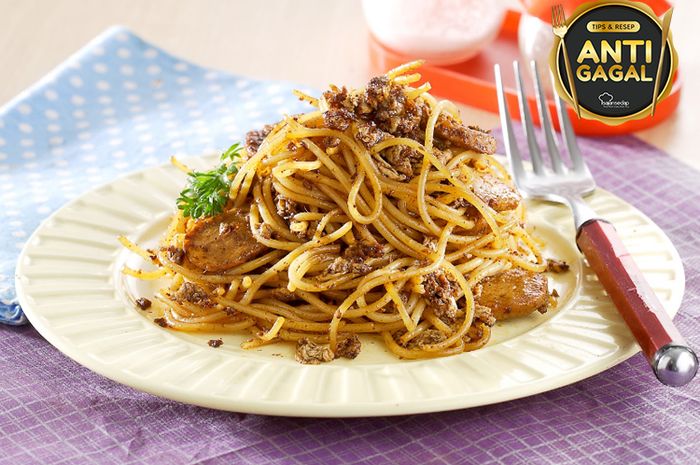 Resep Spageti Goreng Rendang, Solusi Jitu untuk Si Kecil yang Suka ...