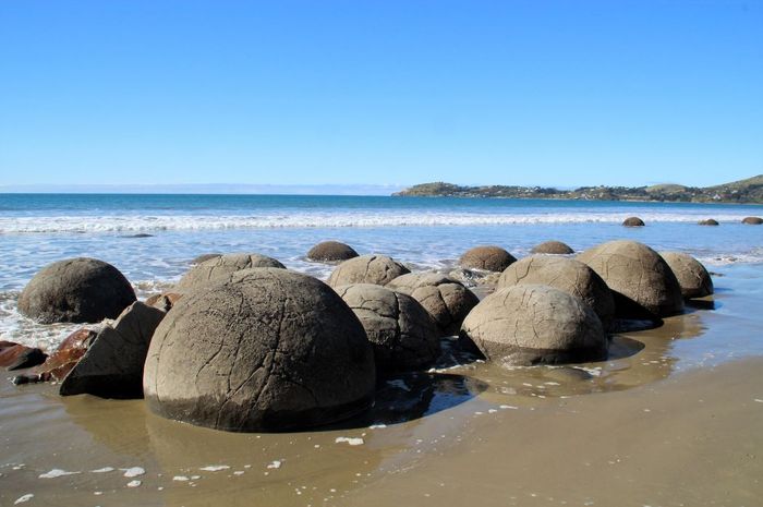 Ada Fenomena Alam Unik Moeraki Boulders di Selandia Baru, Apa itu? - Bobo