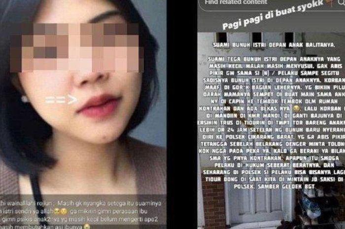 Miris, Laporan KDRT Istri yang Dibunuh Suami di Bekasi Ditolak Polisi, Nyawa MDS Akhirnya ...