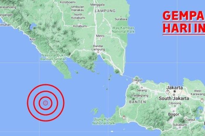 Ada Gempa Bumi Magnitudo 4 0 Di Tagamus Lampung Akibat Aktivitas Sesar