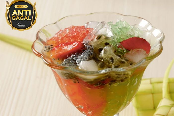 Resep Es Agar-Agar Markisa Stroberi, Minuman Segar Nan Mewah yang ...