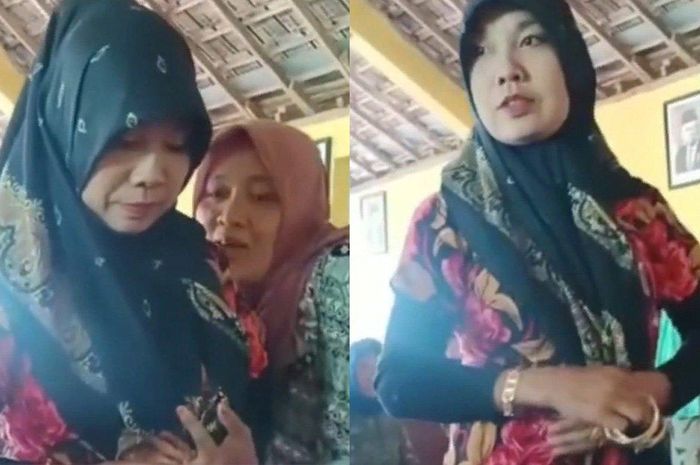 Senyum Santai Copoti Perhiasan Meski Disoraki Warga, Viral Emak-emak Pakai Emas Serenteng Ikut ...