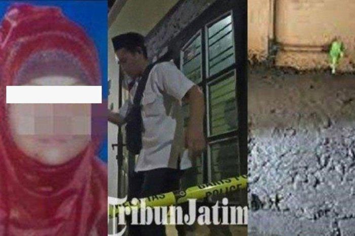 Kejam, Suami Tega Bunuh Istri di Blitar, Jasad Dicor di Lantai Rumah hingga Tinggal Kerangka