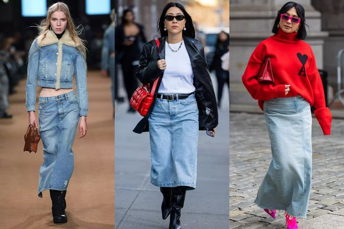 Referensi Outfit Rok Denim ala 90-an dari Fashionista yang Kini Kembali ...