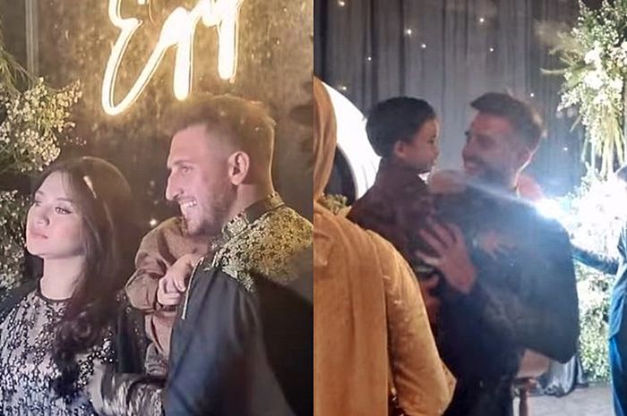 Kedekatan Adzam dengan Pacar Nathalie Holscher di Pernikahan Adiba ...