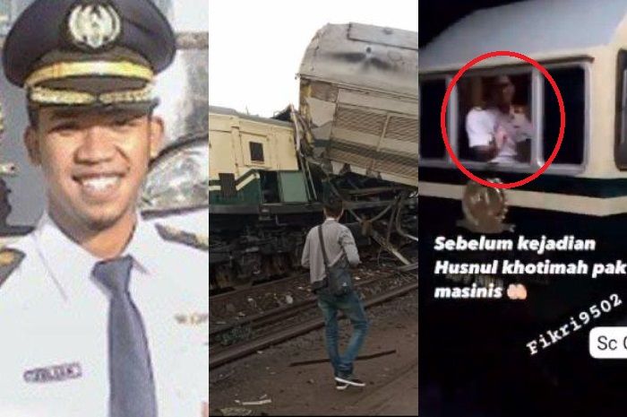 Innalillahi, Senyum Terakhir Masinis KA Bandung Raya Sebelum Tewas Kecelakaan, Video Terakhirnya ...