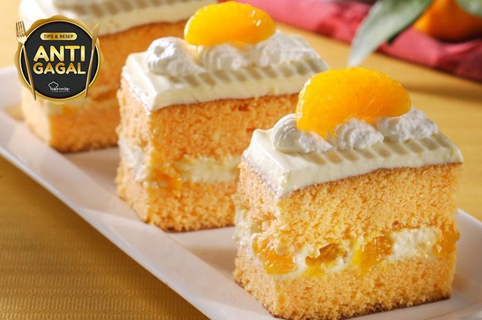 Resep Cake Lapis Jeruk Mandarin, Resep Imlek Lembut Dengan Cita Rasa ...