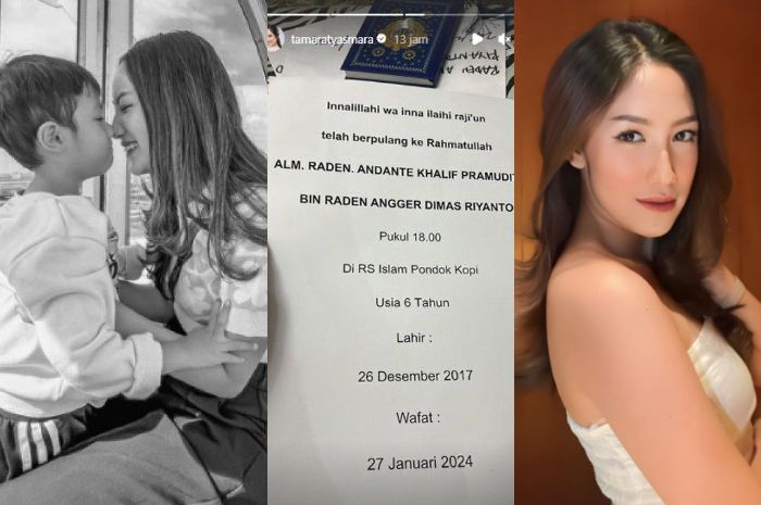 Innalillahi Wa Innalilaihi Rojiun, Putra Tamara Tyasmara dan DJ Angger Dimas Meninggal di Usia 6 ...