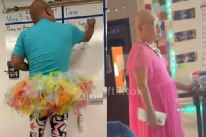Guru Asal Indonesia Yang Mengajar Di Texas Viral Outfit Nyentrik Saat Beri Pelajaran Di Kelas