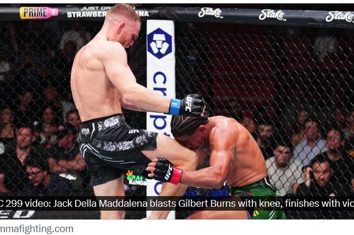 Hasil UFC 299 - Bluder Fatal Manusia Pertama yang Bikin Bonyok Khamzat ...