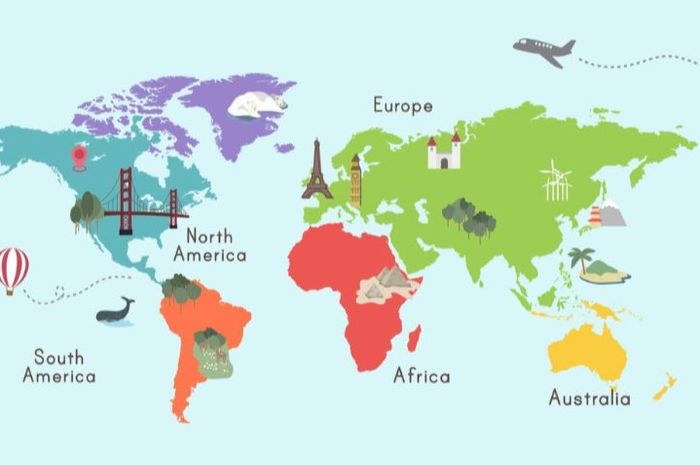 Urutan 7 Benua Terluas di Bumi, Asia Nomor Berapa? - Kids