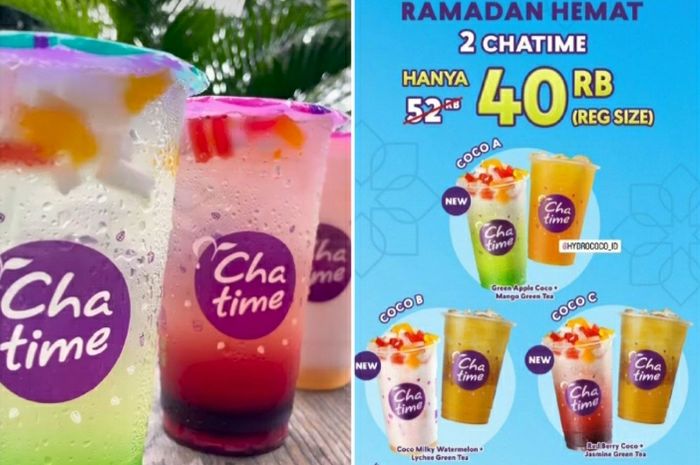 Cuma Hari Ini! Serbu Promo Chatime Ramadan Hemat Beli 2 Cuma Rp 40 Ribu ...