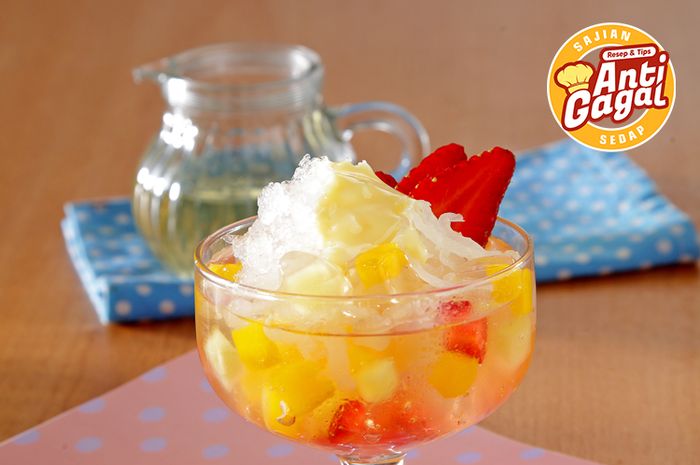 Dari Tampilannya Saja, Resep Es Jeli Vanila Buah Ini Sudah Bikin Air ...
