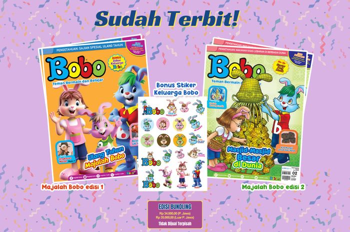 Majalah Bobo Edisi Bundling 1 dan 2 Sudah Terbit! Cari Tahu Karakter ...