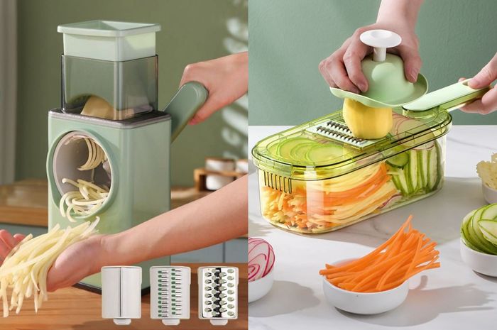 Rekomendasi Alat Pengiris Sayur dan Buah Multifungsi, Memotong Bahan ...