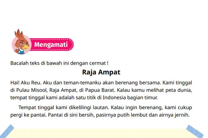 Jawaban Soal Bahasa Indonesia Kelas 4 SD: Melengkapi Kalimat Rumpang ...