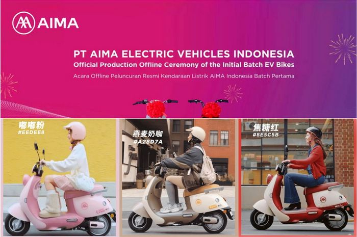 Kendaraan Listrik Roda Dua AIMA Rilis Produk Terbarunya di Indonesia - Info Komputer