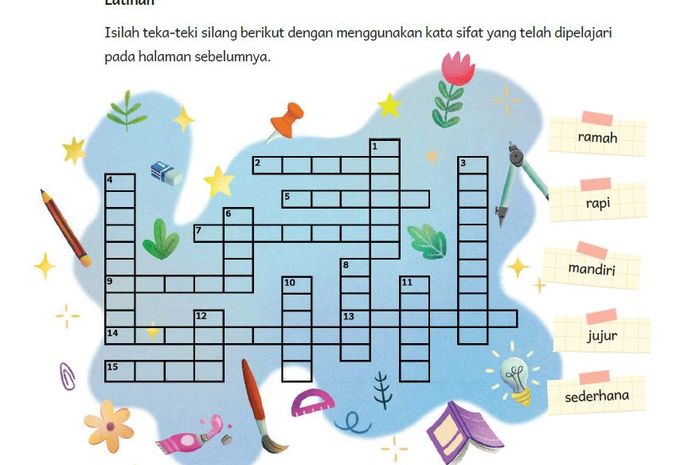 Jawaban Bahasa Indonesia Kelas 5 Bab 1 Hal 11: Teka-Teki Silang - Kids