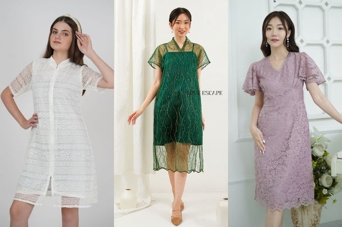 Rekomendasi Dress Brokat Pendek Mewah Tapi Murah Cuma Rp 100 Ribuan ...