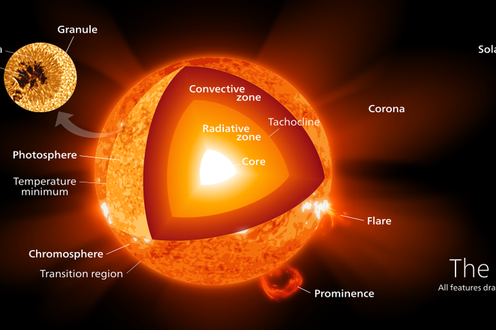 Matahari: Pengertian, Ciri-ciri, serta Urutan Lapisan atau Bagiannya ...
