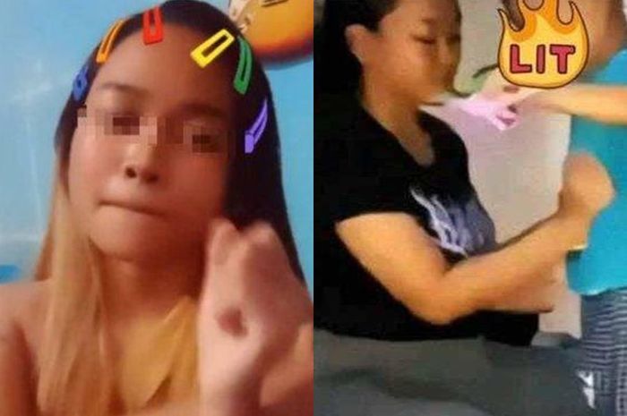 Viral Ibu Muda Lecehkan Bocah Baju Biru, Identitas Dibongkar Netizen, Sering Bikin Video di TikTok
