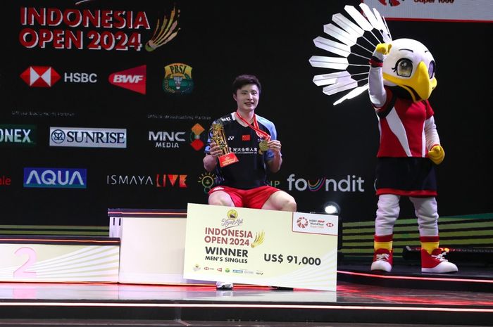 Indonesia Open 2024 - Shi Yu Qi dari Kena Sanksi, Akhiri Penantian Tunggal Putra China 35 Tahun ...