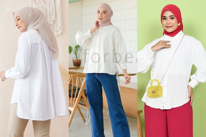 Rekomendasi Kemeja Putih Wanita Hijab-Friendly, Cocok Buat OOTD! - Stylo