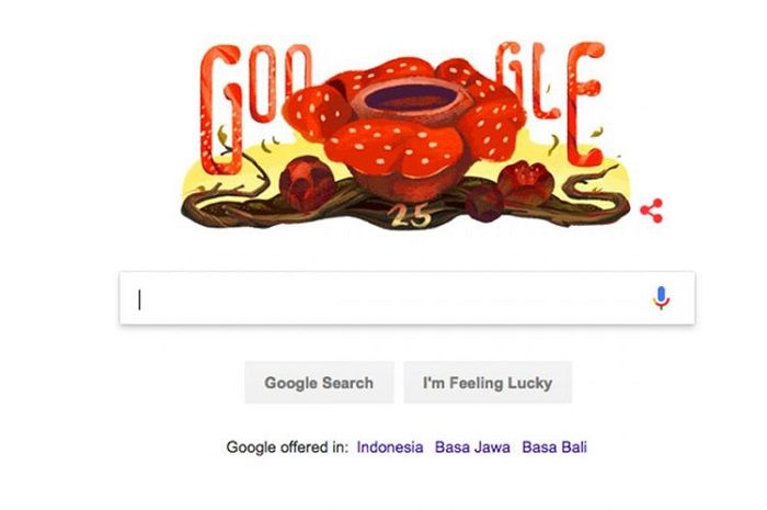 Ada Bunga Rafflesia di Google Doodle Hari Ini, Kenapa ya